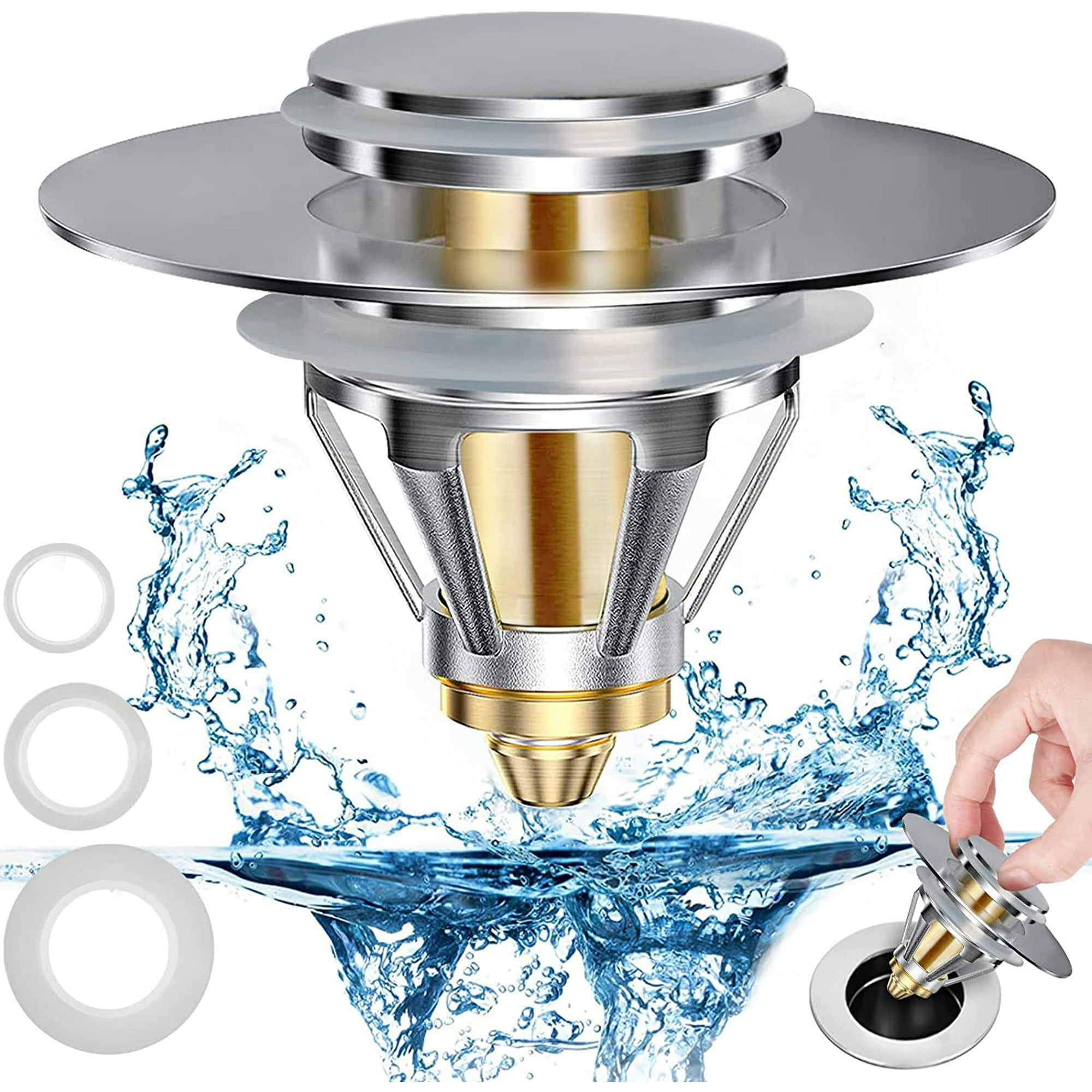 Click here for Oruyrop 2.0 Upgraded Universal Bathroom Sink Stopp... prices