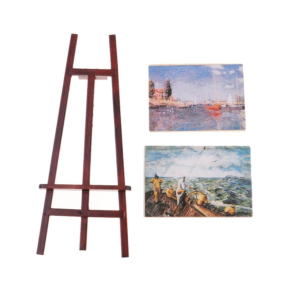 Click here for Shangren 1:12 Dollhouse Miniatures Easel With Pain... prices