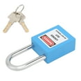 Blue, 2 Key Set, Safe Manufacturing Insulated Steel Beam Locks, 1.5in ...