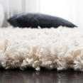 SAFAVIEH Sheep Cherette Solid Polyester Shag Area Rug, Ivory, 3' x 5 ...