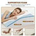 GIANNA Flat Top Wedge Pillow, Memory Foam Leg Elevation Pillow for Foot ...
