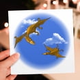3drose, Mother and Young Child Dinosaur Pterodactyl Taking Flying ...
