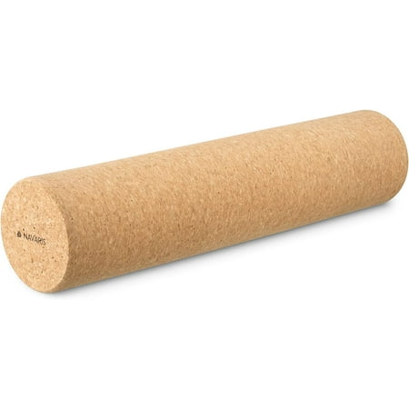 Navaris Cork Fascia Roller - Natural Fitness Sport Yoga Cork Tube for ...