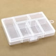 Carroterr Portable Plastic 6-Compartment Storage Container Small Case ...