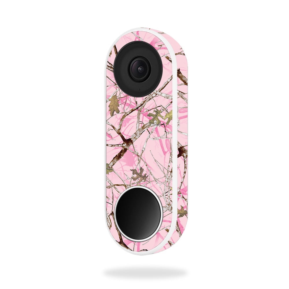 Skin Decal Wrap Compatible With Nest Hello Video Doorbell Conceal Pink ...