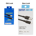 onn 10ft iPhone Charger Cord, MFi Certified Lightning to USB-A Charging ...
