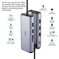 Laptop USB C Docking Station Dual Monitor,HDMI 4K/60Hz Multiport ...
