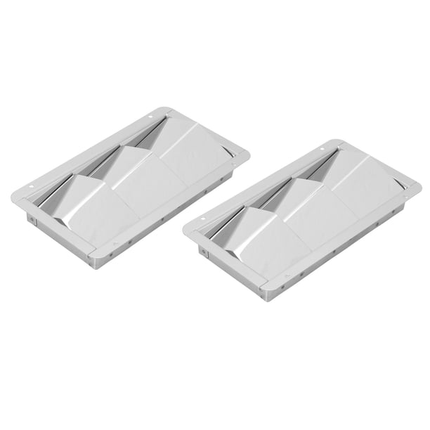 Boat Vent Grille, Polished Finish 304 Stainless Steel Pair Boat Louvers ...