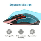 Uciefy Wireless LED Gaming Mouse 2.4G Optical Rechargeable Silent Mice ...