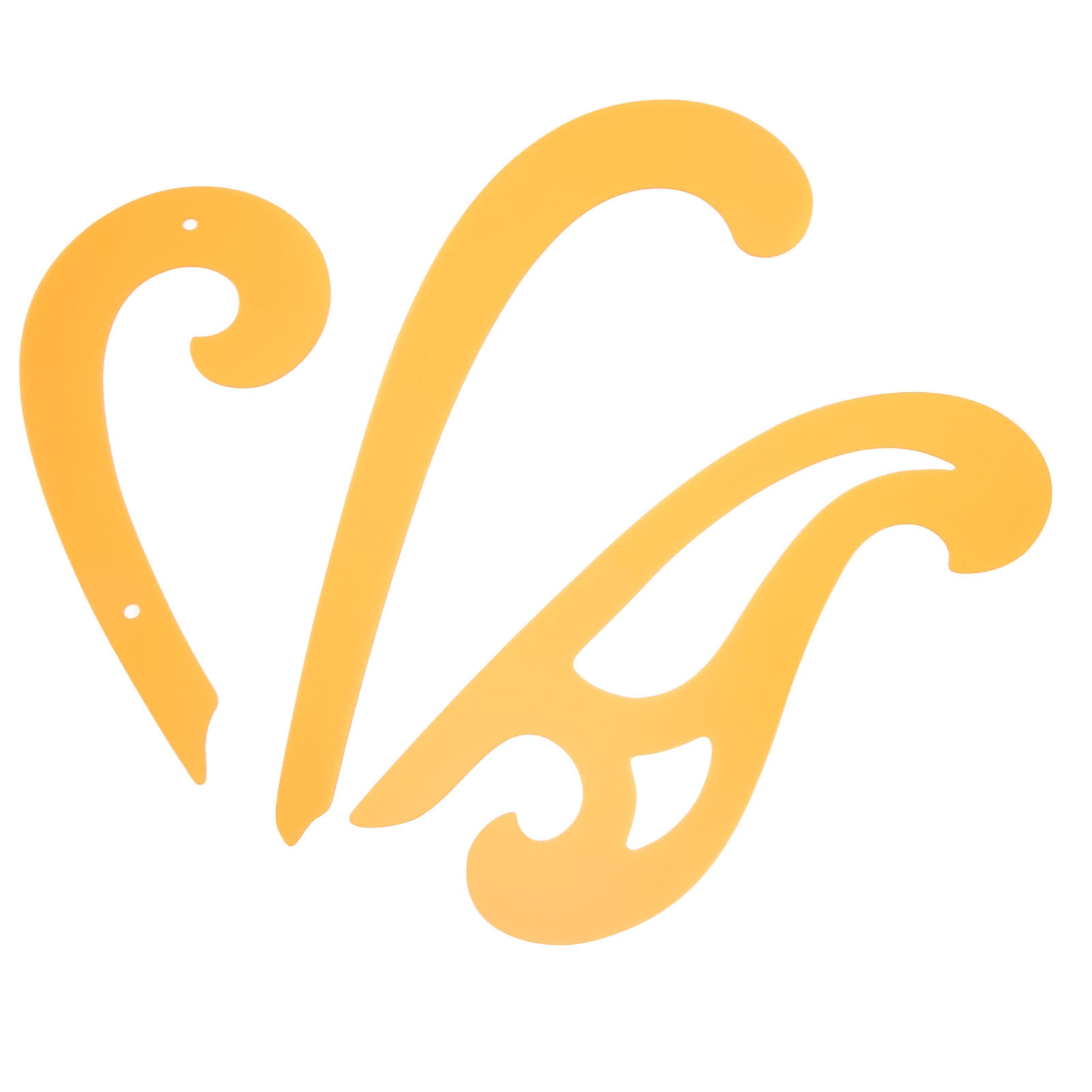 Curved Ruler Sewing, French Curve Transparent Multifunction 3 Different ...