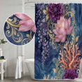 60x72 Inch Shower Curtains for Bathroom, Watercolor Botanical Bath ...