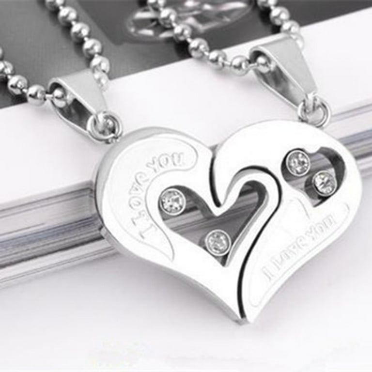 Half Heart Necklace For Couples Set