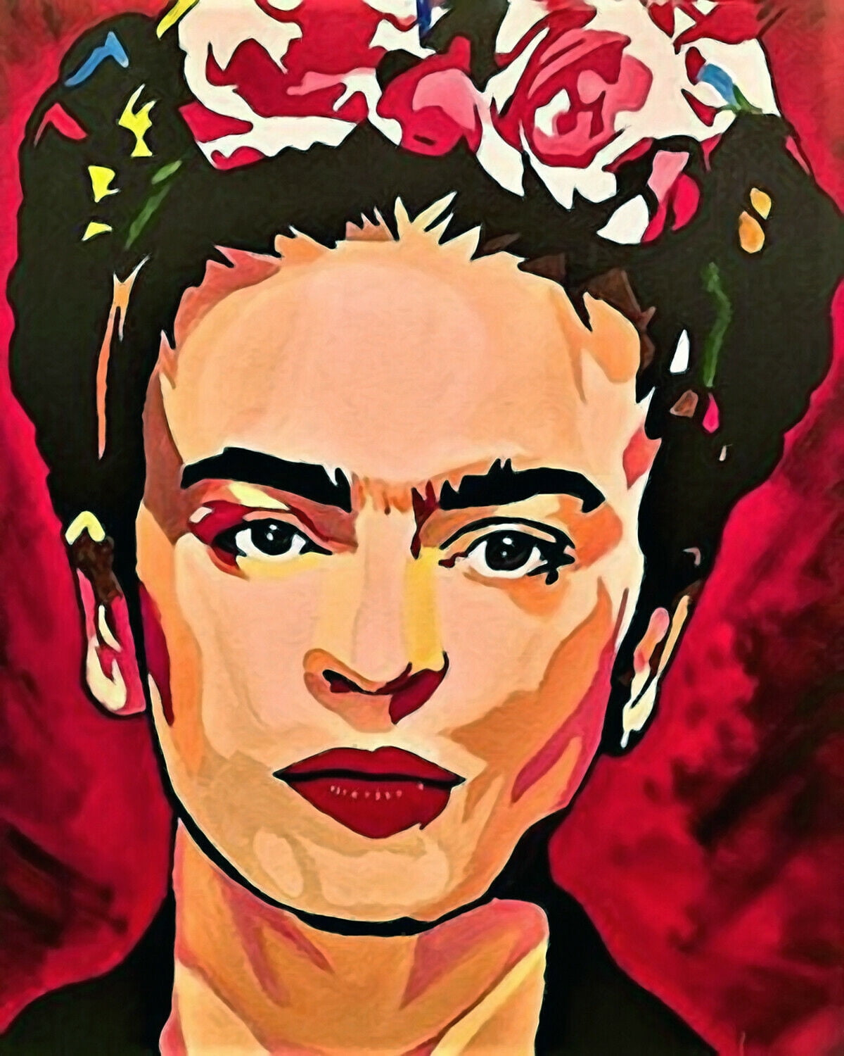 Frida Khalo Pop III - CANVAS OR PRINT WALL ART - Walmart.com