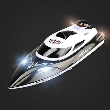Aionyaaa High Speed Rc Racing Boat, 2.4g With Led Lights, 35km / H ...