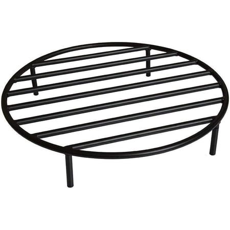 Round Fire Pit Grate with 4 Legs for Outdoor Campfire Grill Cooking, 22 ...
