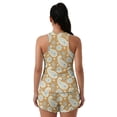 Tutolipy Flowers Pattern Design Women's Athletic Tank Top Shorts Set ...