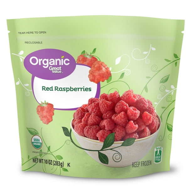Great Value Organic Frozen Raspberries, 10 Oz - Walmart.com