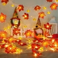 Fall Pumpkin Lights Fall Decorations Realistic Larger Maple Leave ...