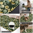 Front Door Mat 19.7"x31.5", Vintage Flower Non Slip Backing & Low ...