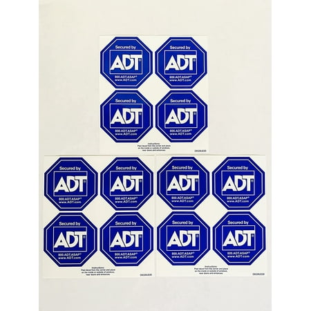 ADT Security Authentic Security Decals Window Stickers - 12 Pack ...