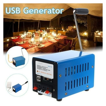 High Power Dynamo Charger Portable Emergency Hand Power Hand Crank USB ...