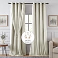Blackout Curtains for Bedroom, Double Layer Blue Curtains, Black Out ...