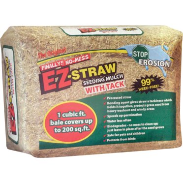 Straw Seeding Mulch with Tack - Biodegradable Organic Processed Straw ...
