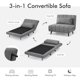 Giantex Sofa Bed, Convertible Adjustable Sleeper Recline Chair, Guest ...