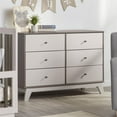Rowan Valley Flint 6 Drawer Dresser, Two-Tone Gray - Walmart.com