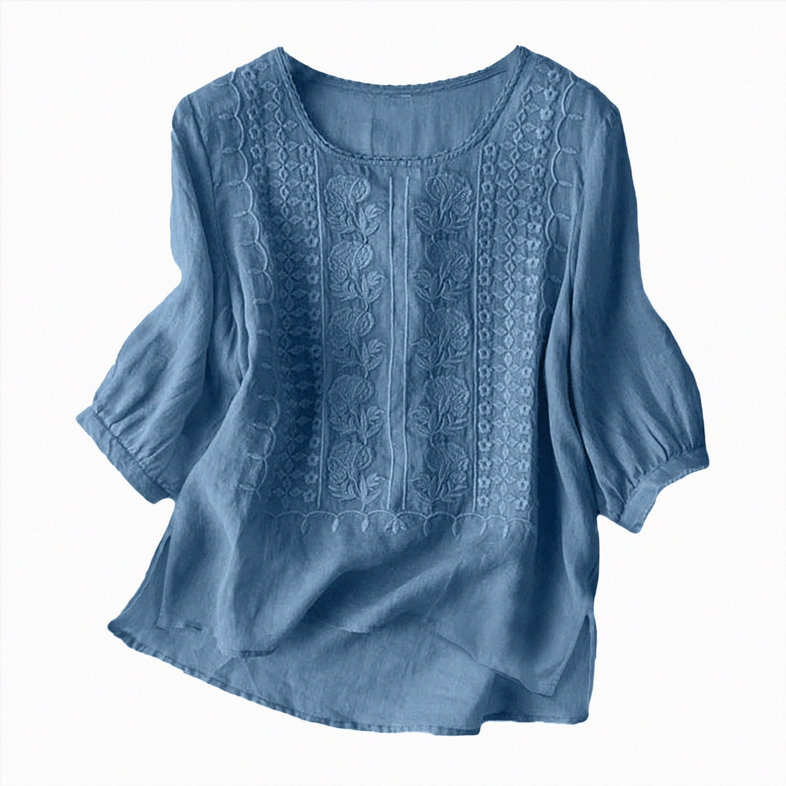 Click here for Wuandixfa Long Sleeve Shirt Women Casual Linen Shi... prices