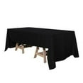 Efavormart 60x126" Seamless Premium BLACK 200 GSM Linens Polyester ...