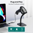 Barcode Scanner with Stand, Black for POS Computer Support Automatic ...