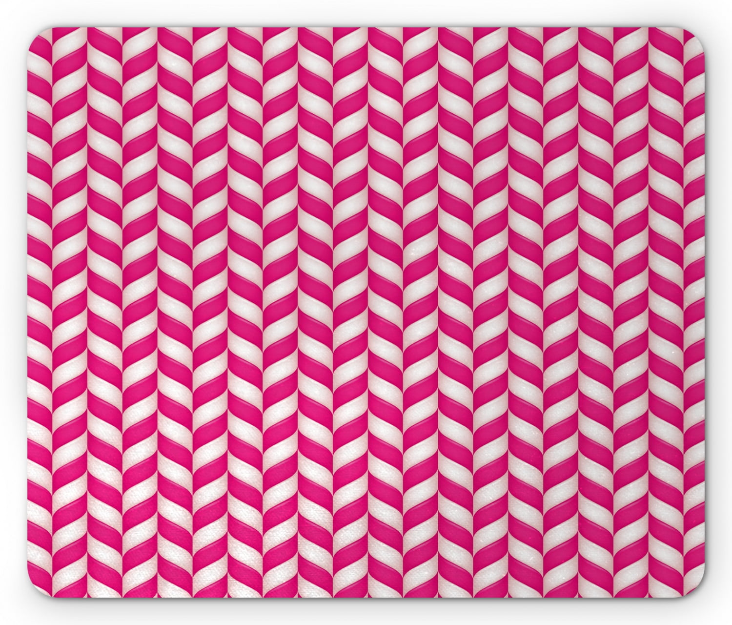Abstract Mouse Pad, Candy Surface Style Wavy Lines in Vibrant Pink ...