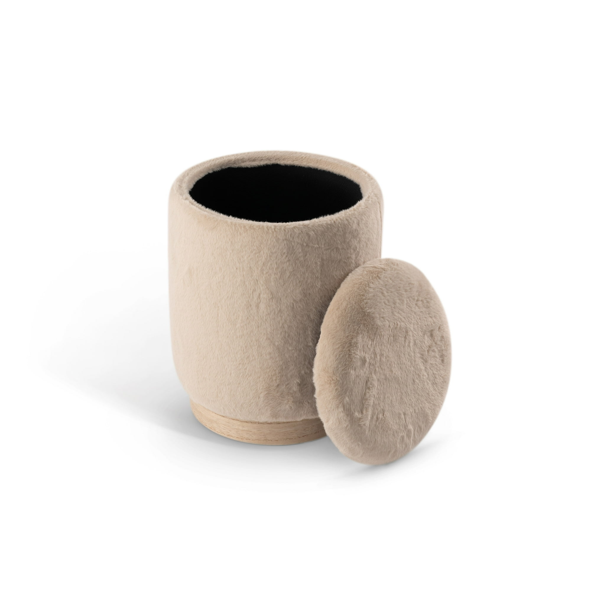 Click here for Repose Modern Neptune Round Boucle Storage Ottoman... prices