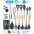 35-Piece Kitchen Utensil Set with Holder – Spatulas, Spoons, Whisk ...