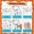 5 Sheets PVC Rub on Transfer Stickers Waterproof Cup Wrap Transfer ...