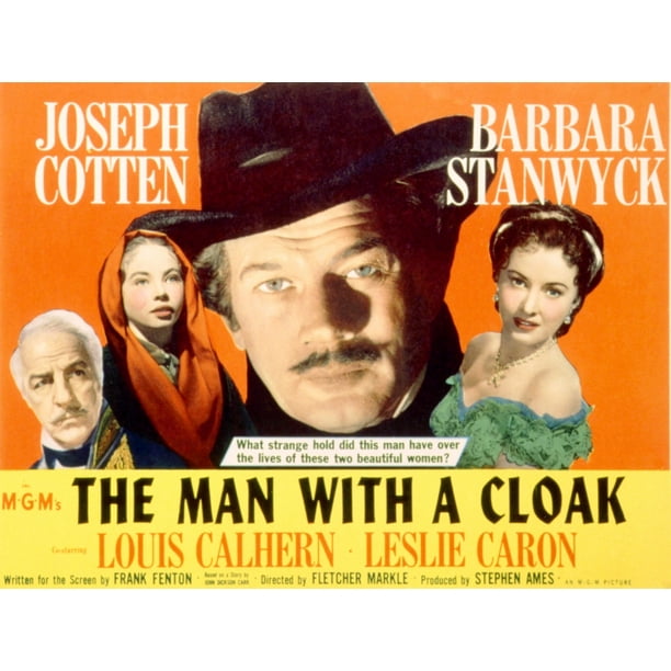The Man With A Cloak Louis Calhern Leslie Caron Joseph Cotten Barbara ...