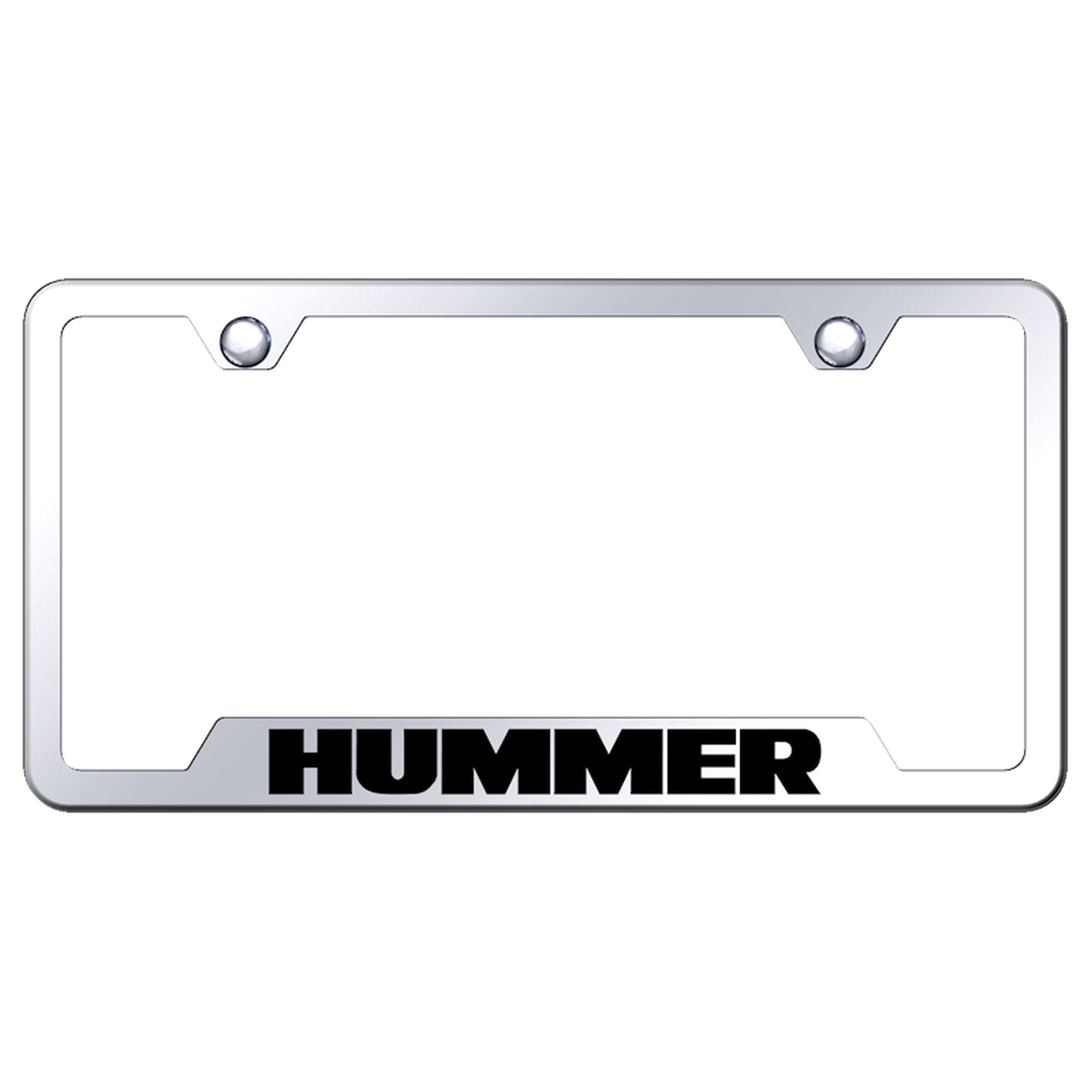 Hummer Laser Etched Logo Cut-Out License Plate Frame (Chrome) - Walmart.com