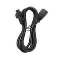 IEC320 C14 Male to C5 Female Power Cord, 10A 250V 2500W, 5.9ft Length ...