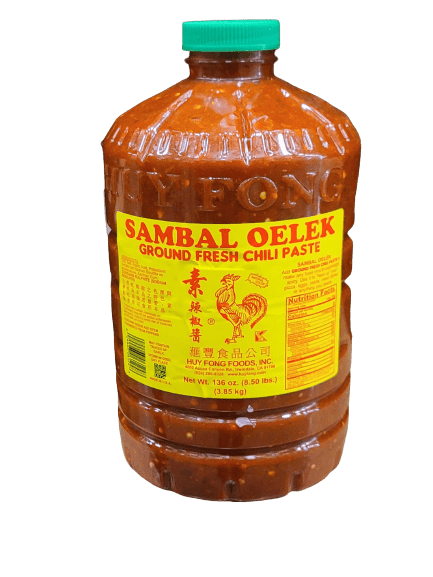 Huy Fong Sambal Oelek, Ground Fresh Chili Paste, 136 oz. 8.5 pound ...