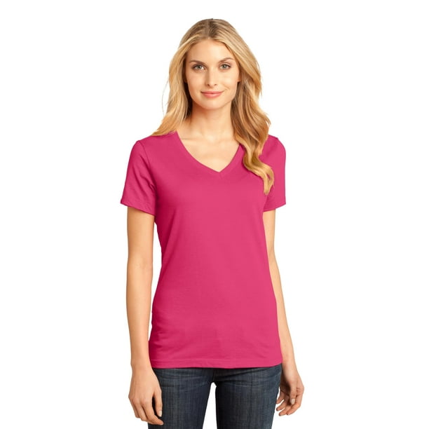 District Made Ladies Perfect Weight V Neck Tee