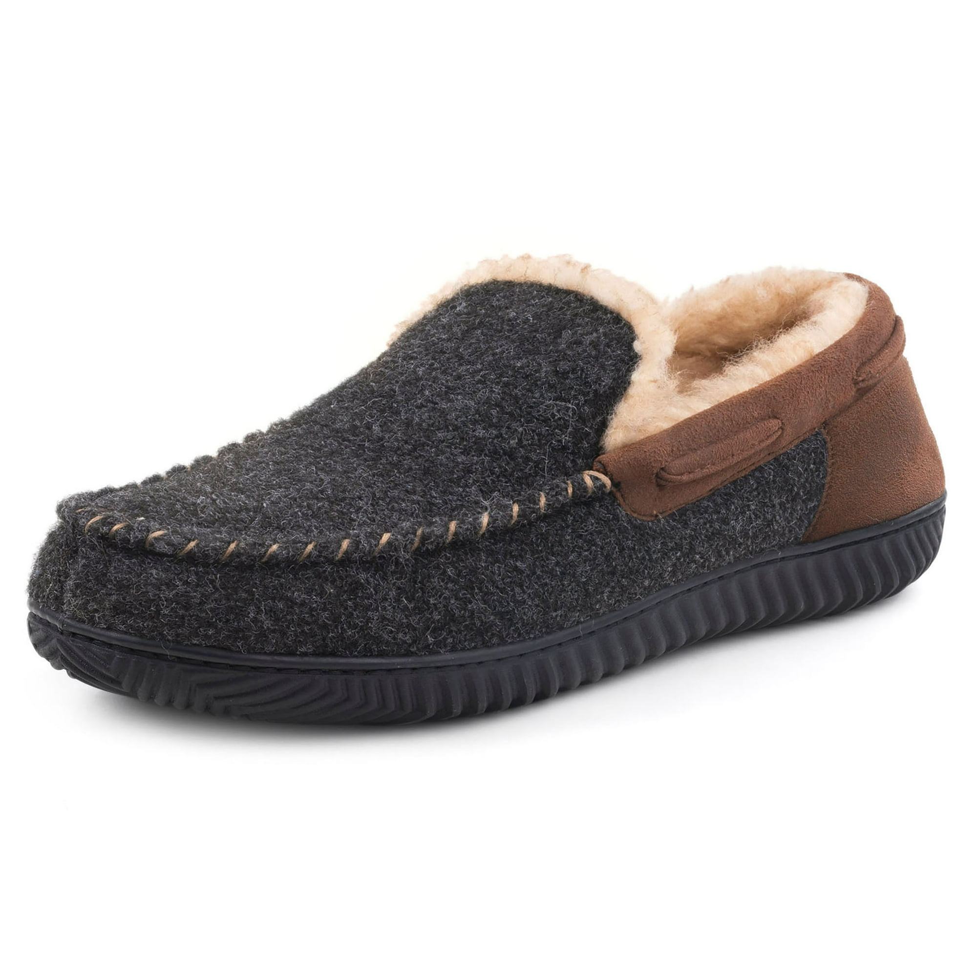 Click here for Rockdove Mens Hearthfire Memory Foam Moc Slipper 9... prices