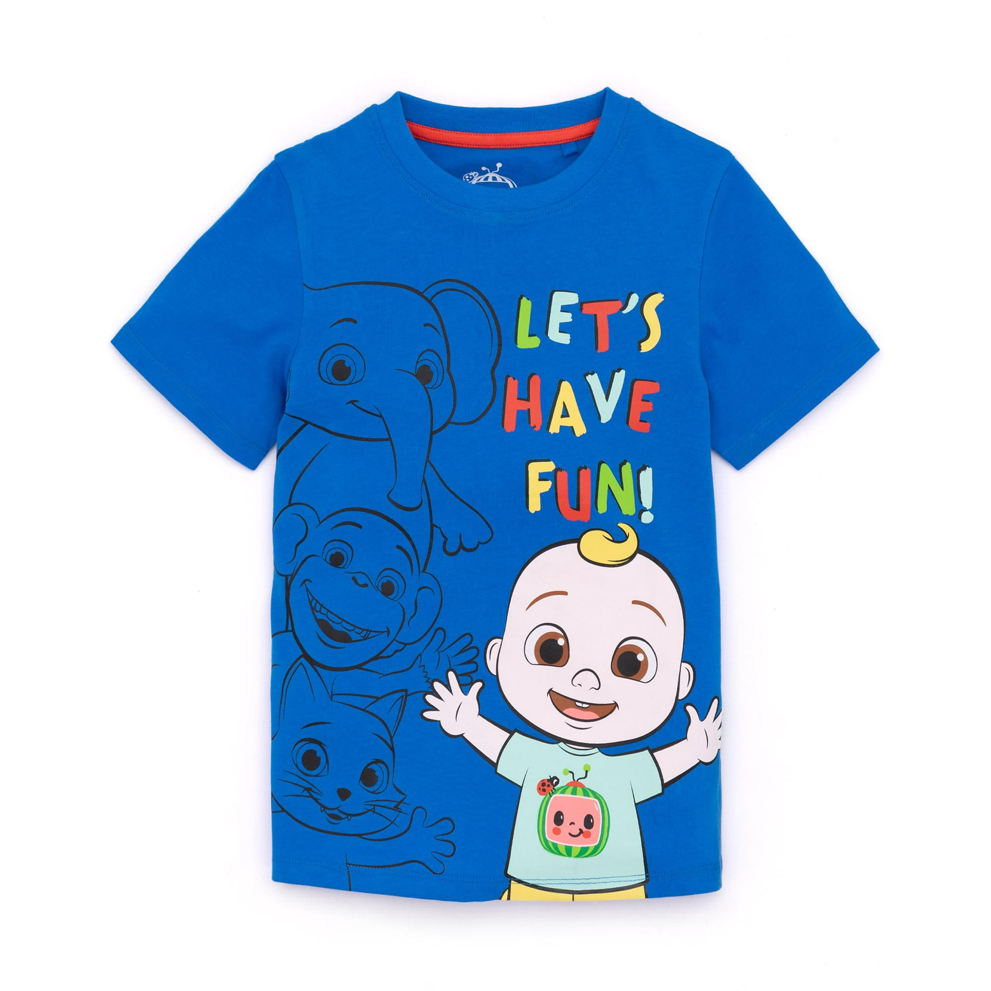 Click here for Cocomelon Unisex Kids Blue Short Sleeved T-Shirt prices