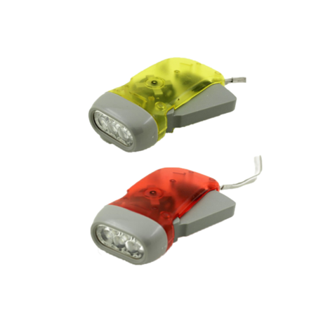 Clear Hand Crank Flashlight, 2 Pack Squeeze Clockwork Torches for Kids ...