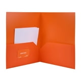 Mintra Office-(07103) Poly Pocket Folders (Orange, 8 Pack) - Walmart.com