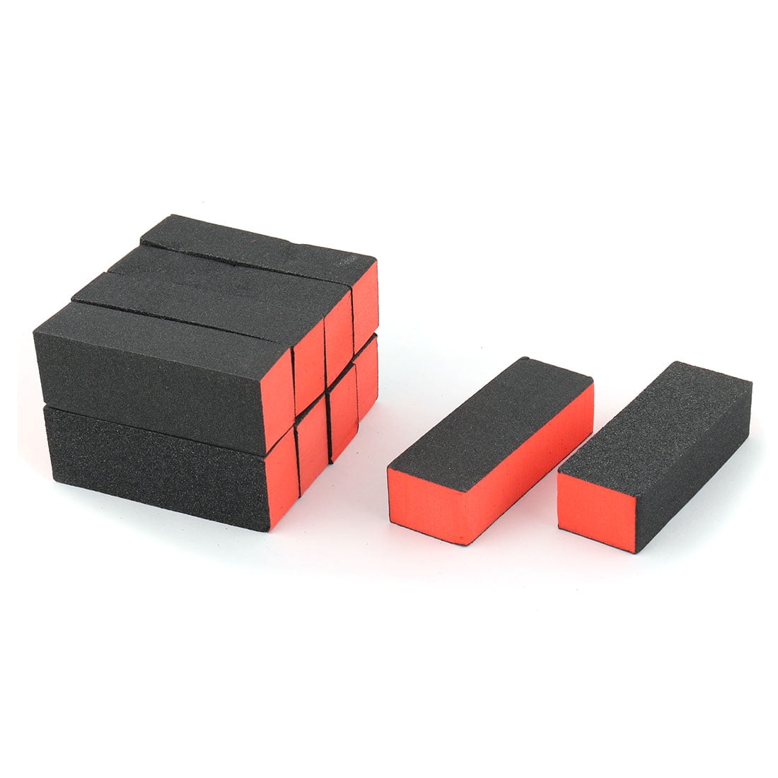 10 Pcs Manicure Polishing Shining Buffer Block Nail Sanding File Black ...