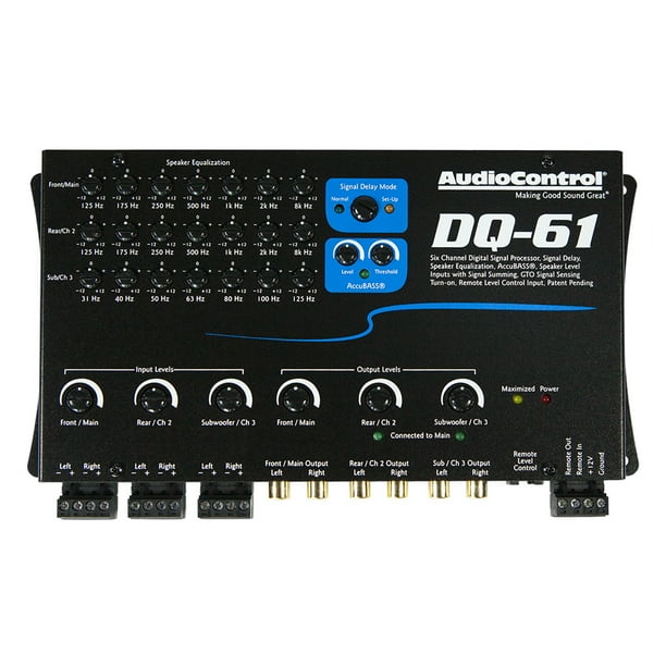 AudioControl DQ-61 6-Channel Line-Out Converter with Signal Delay and ...