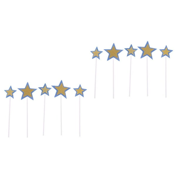 Paquete Adornos Para Tartas Con Pentagrama De Estrellas , Decoración ...