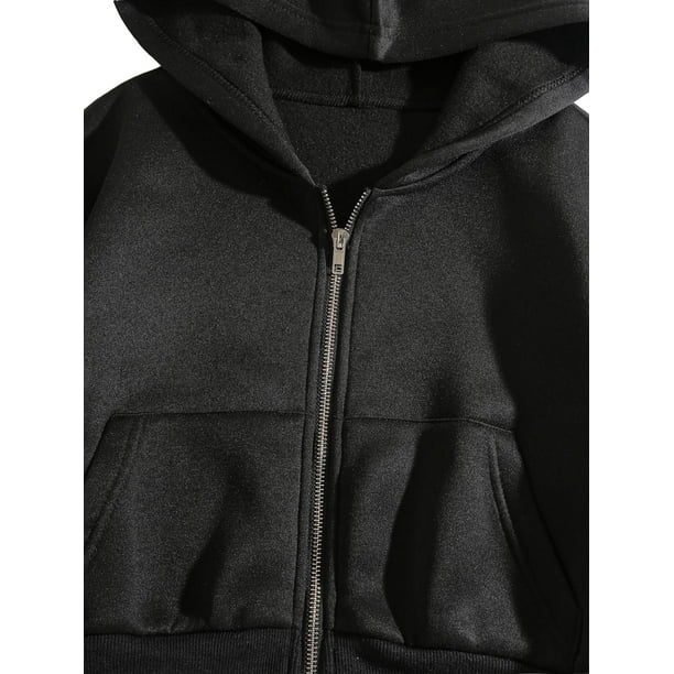Women's Black Zip Up Hoodies