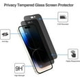 Entronix Privacy Tempered Glass Screen Protector for Apple iPhone 14 Pro, Anti-Spy Tempered ...